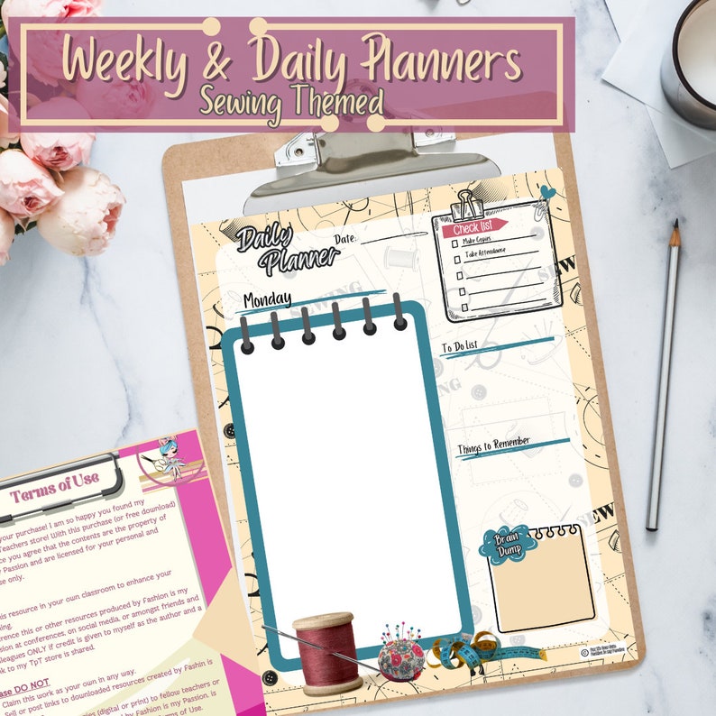 Teacher Weekly & Daily Planner| Digital Download| Teacher Organization ...
