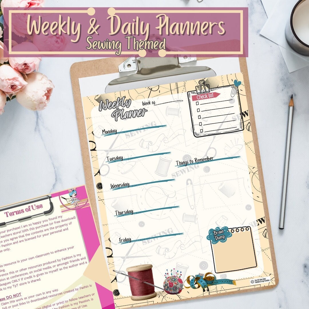 Teacher Weekly & Daily Planner| Digital Download| Teacher Organization ...