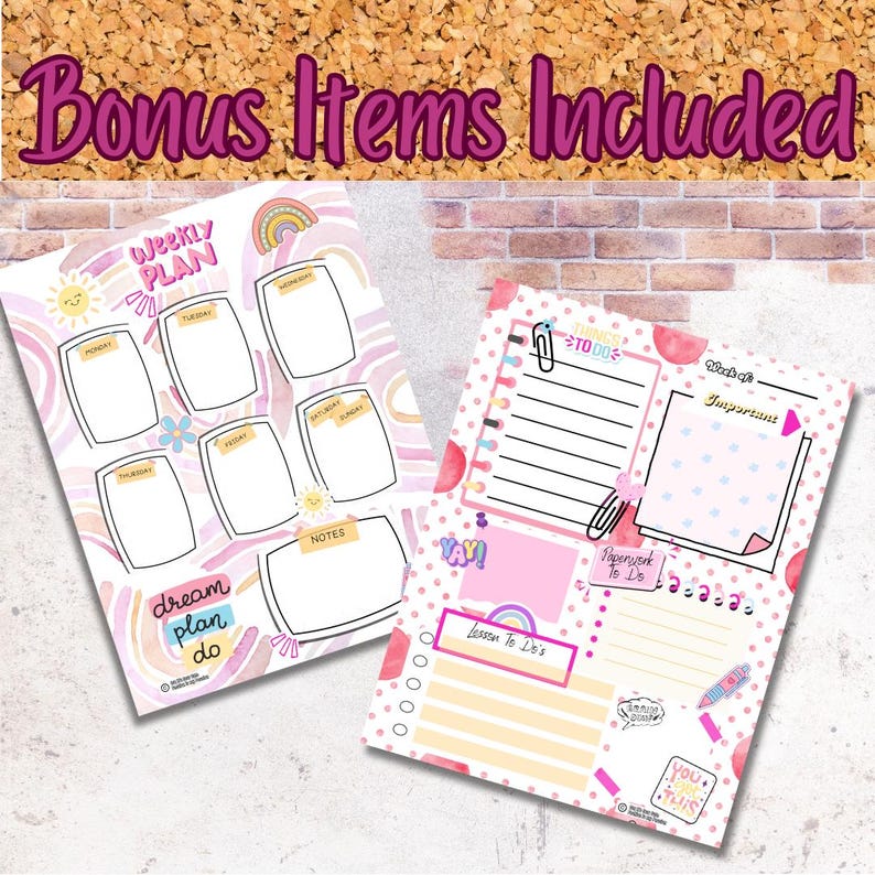 PINK Themed Editable Binder Covers and Spines I Printable Editable ...