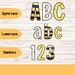 BEE Themed Bulletin Board Letters Printable| Back to School Classroom ...