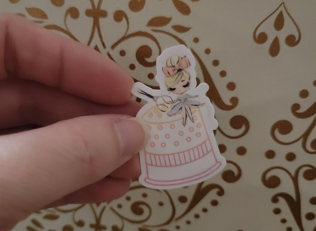 Sewing Fairy on Rainbow Thimble Sticker | Quilt Lover | Sewing Lover ...