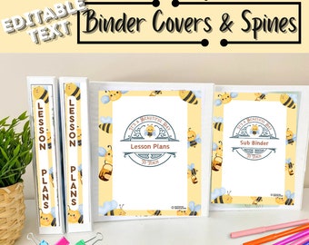 Editable Binder Covers and Spines I Printable Binder Cover I Homeschool ...