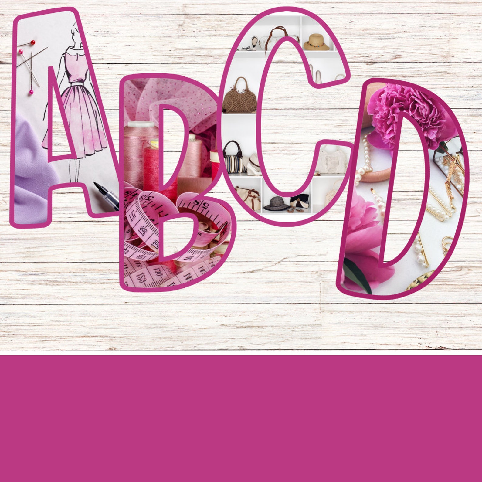 Fashion Themed Bulletin Board Letters Printable| Back to School ...