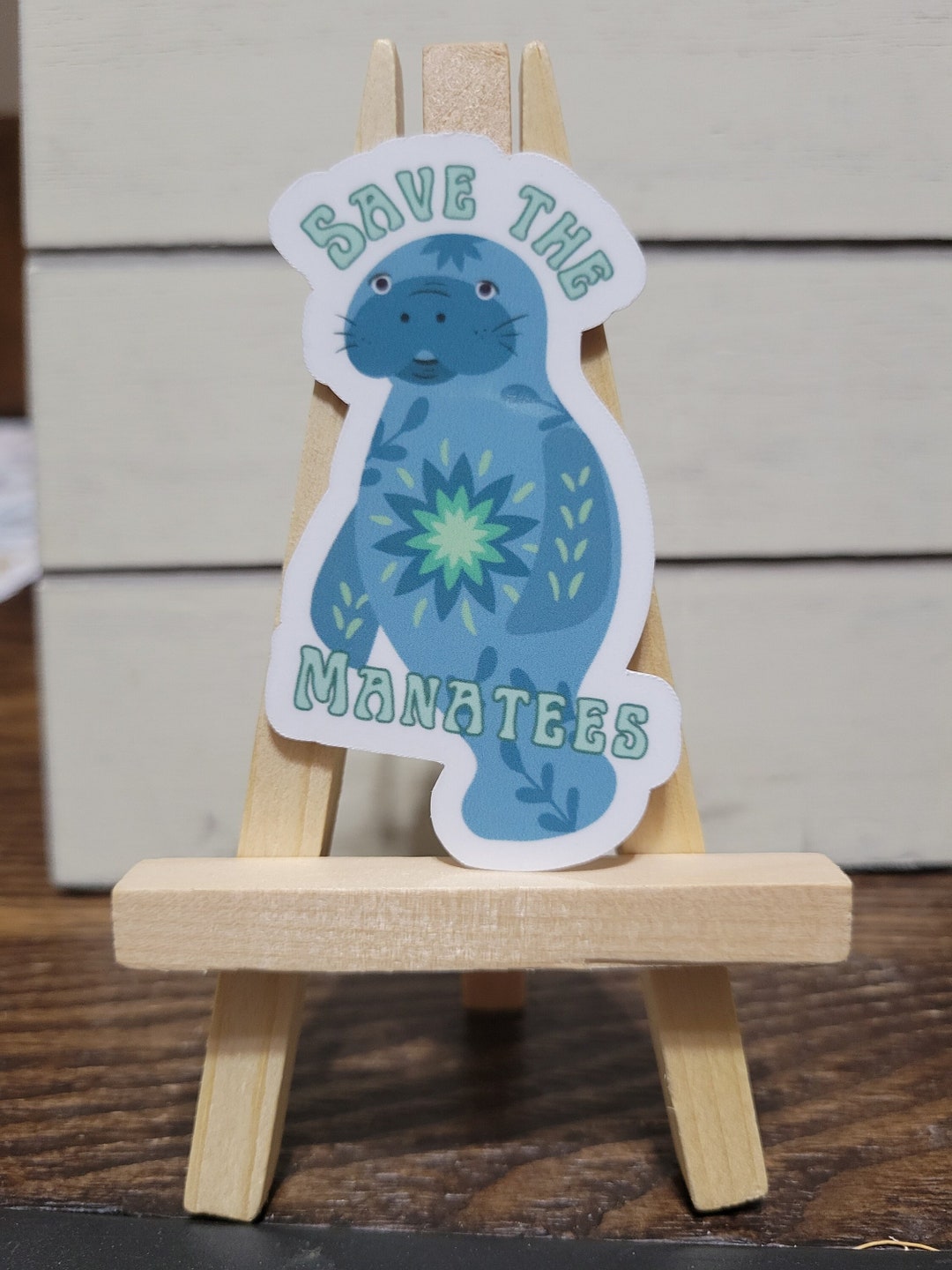 Save the Mantatees Sticker | Manatee Lovers | Laptop Sticker ...
