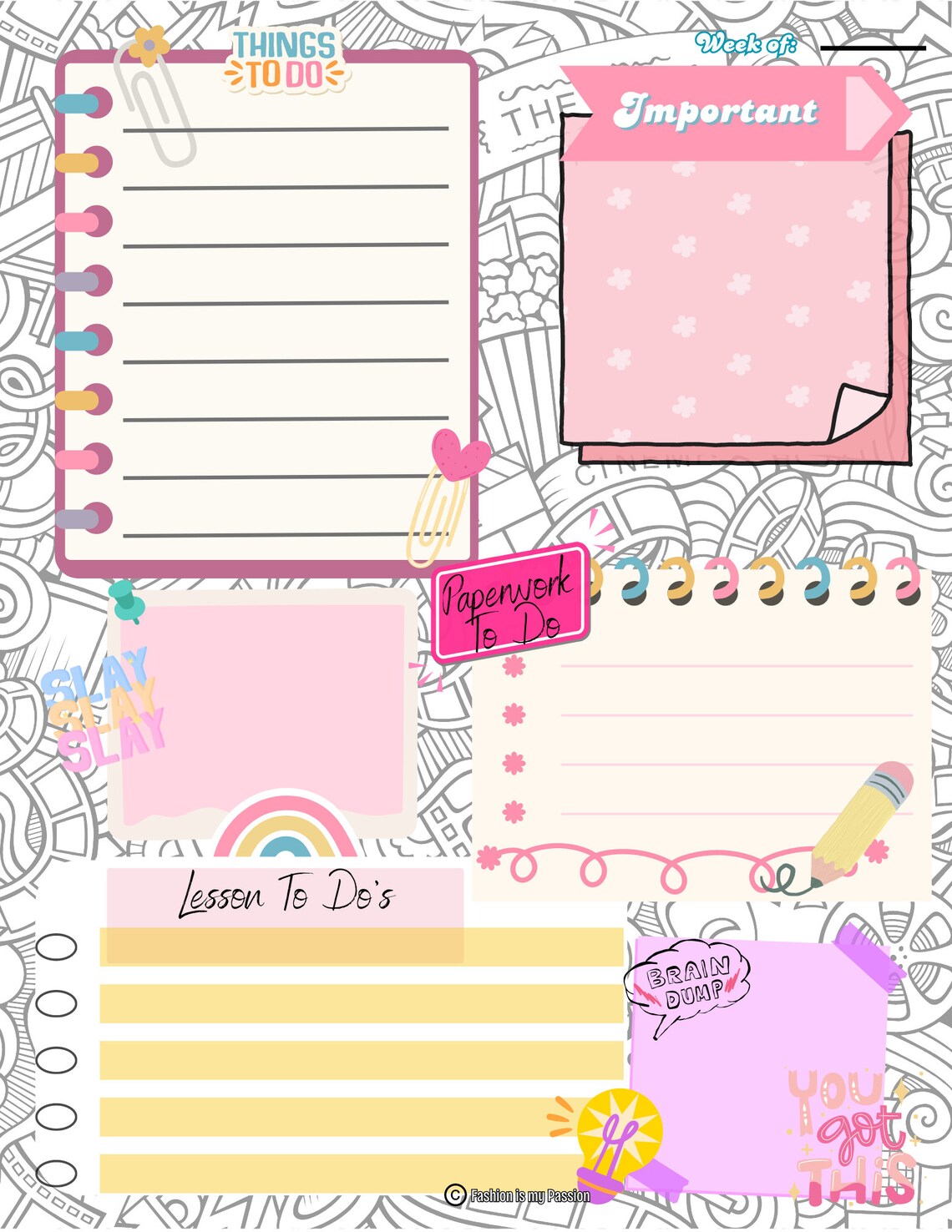 Teacher to Do List Digital Download Teacher Organization Teacher ...