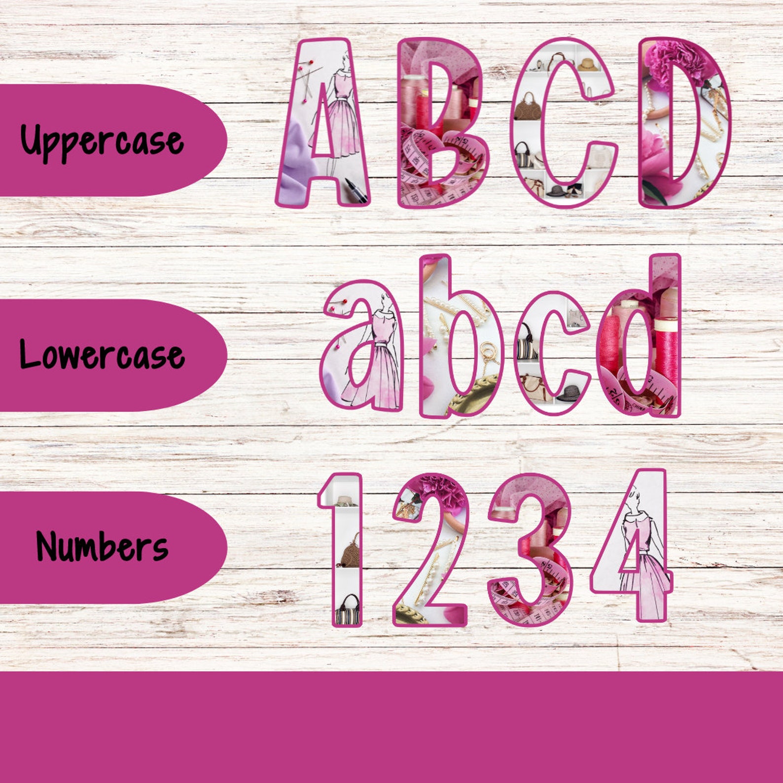 Fashion Themed Bulletin Board Letters Printable| Back to School ...
