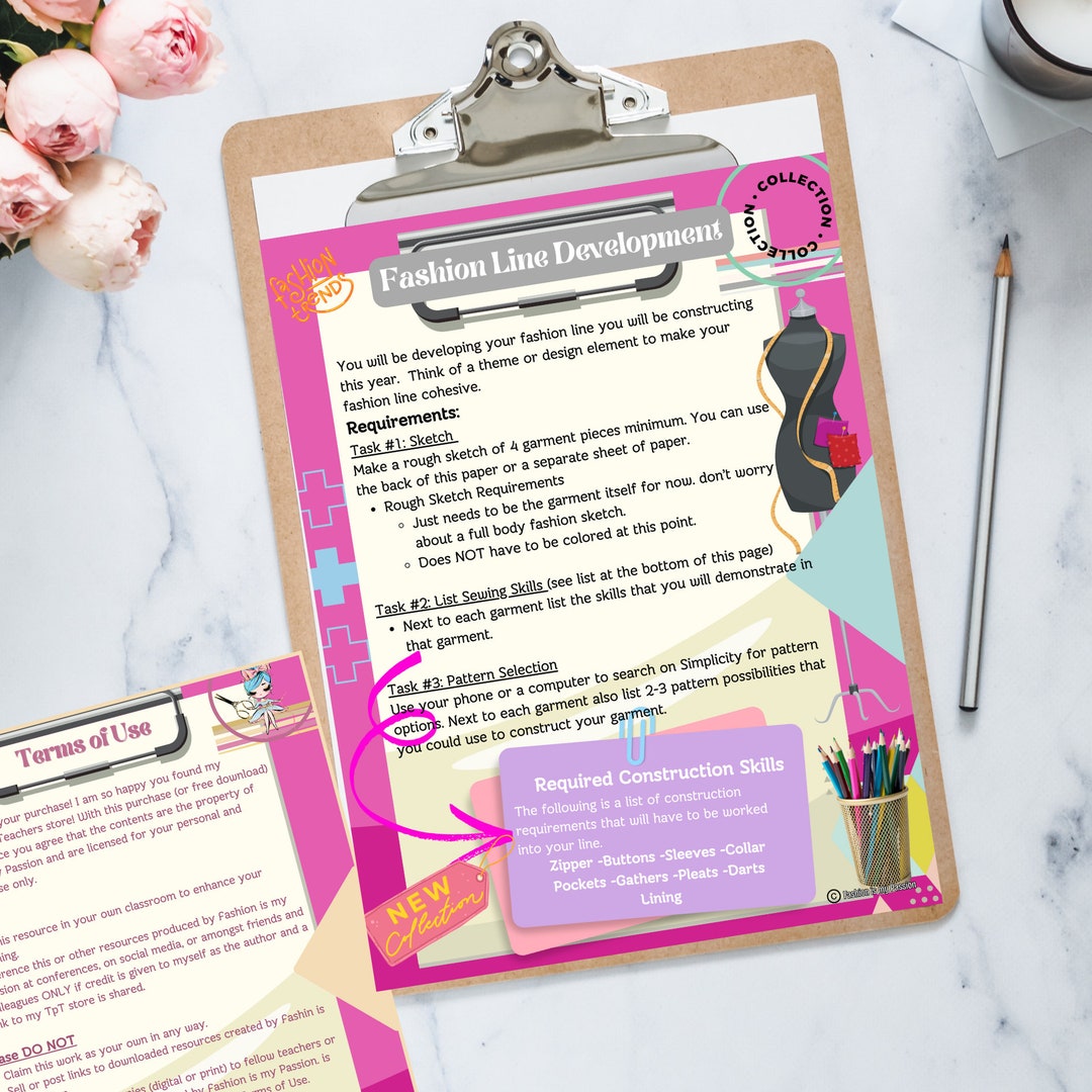 Fashion Line Development Project | Advanced Fashion Design Activity ...