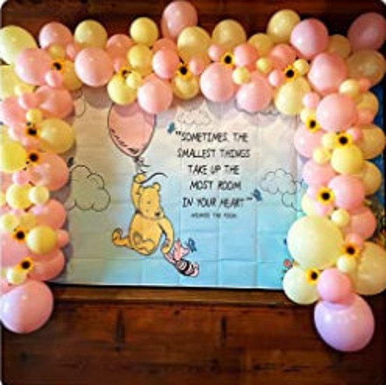 Pink Yellow Balloon Garland Arch Kit Lemon Balloons for Girls - Etsy