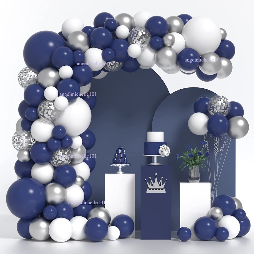Blue White Balloons Arch Kit for Boy or Girl Graduation Baby - Etsy