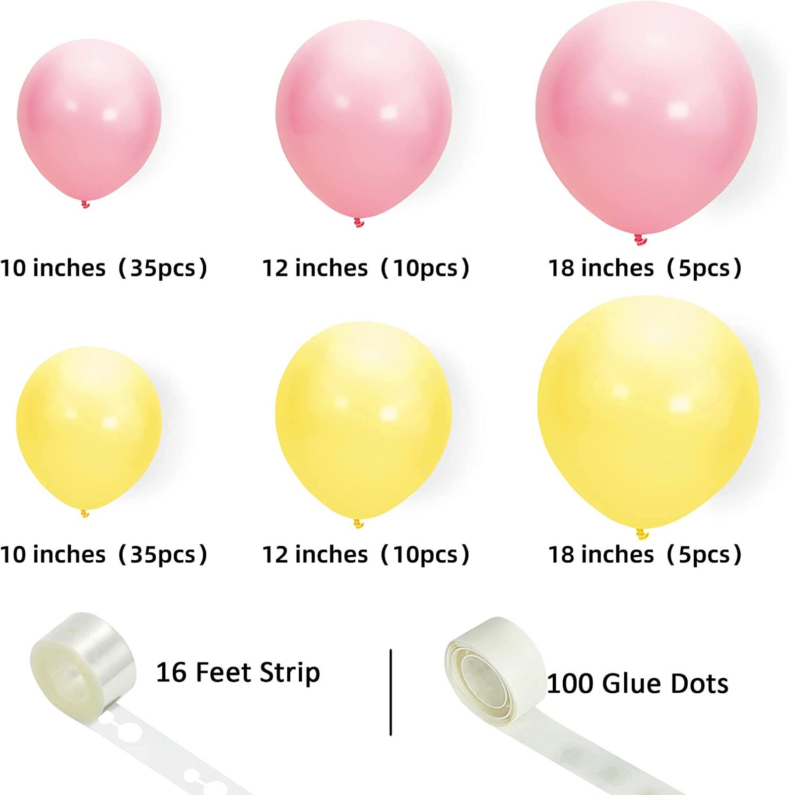 Pink Yellow Balloon Garland Arch Kit Lemon Balloons for Girls - Etsy