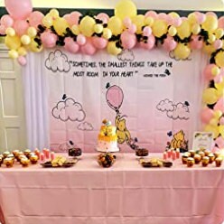Pink Yellow Balloon Garland Arch Kit Lemon Balloons for Girls - Etsy