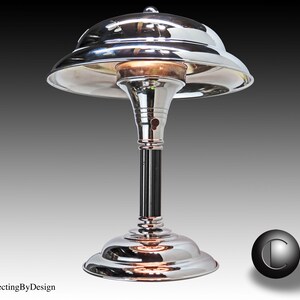 Streamline Machine Age Art Deco Chrome Desk Lamp C.1937 RESTORED - Etsy