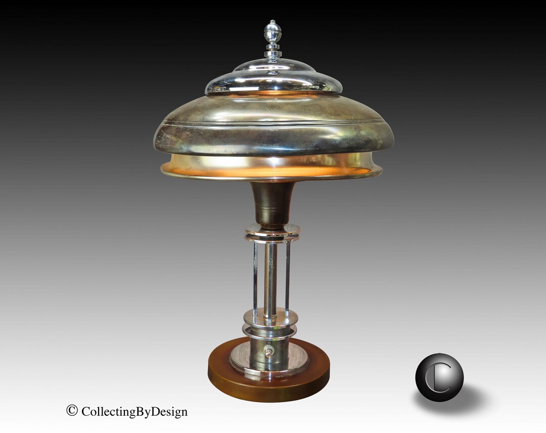 Iconic MARKEL Streamline Modernist Art Deco Desk Lamp C.1936 RESTORED ...