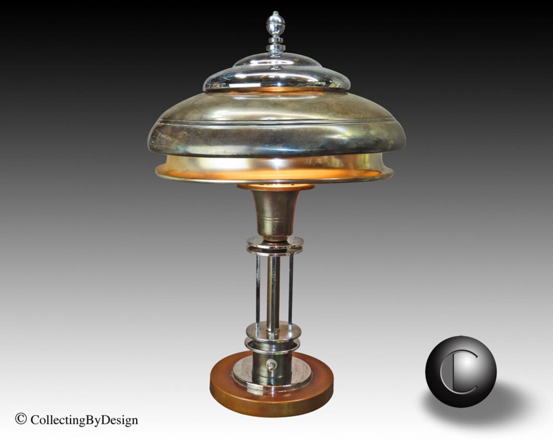 Iconic MARKEL Streamline Modernist Art Deco Desk Lamp C.1936 RESTORED ...