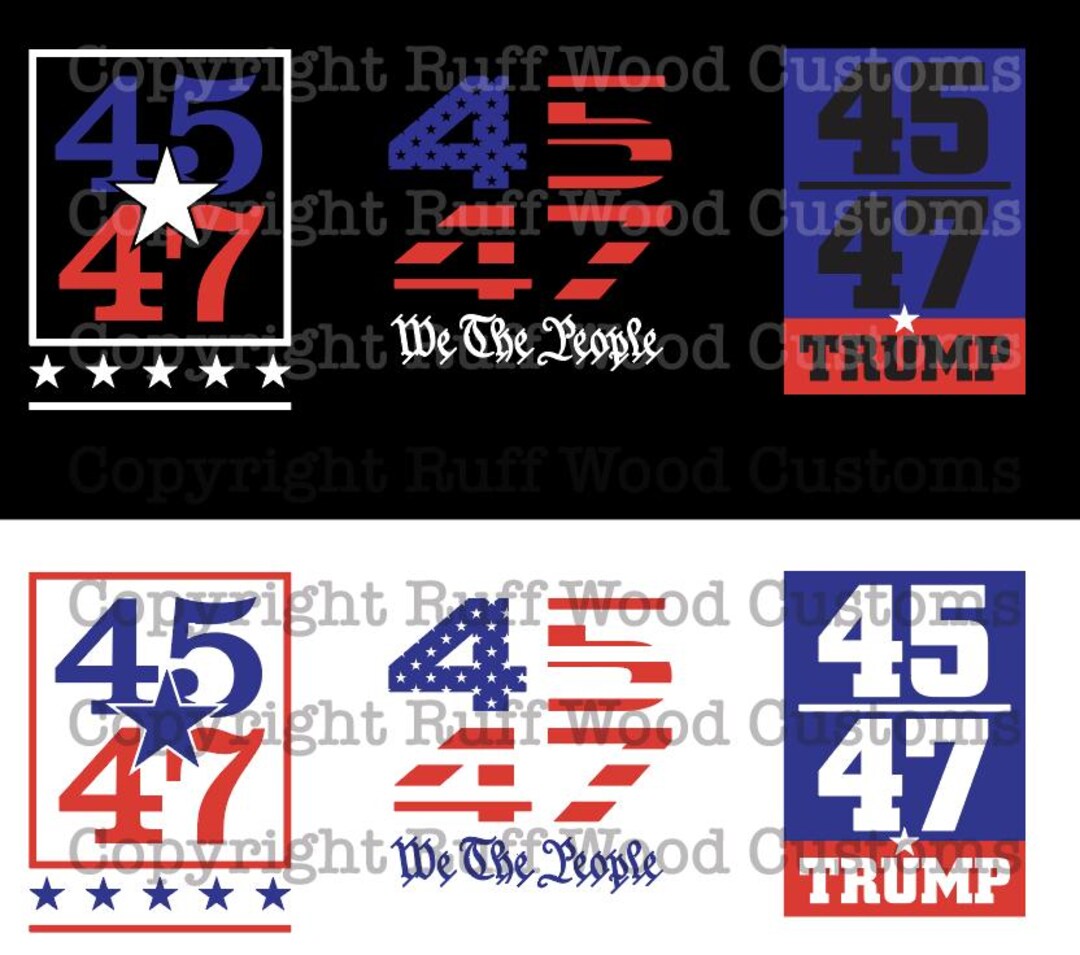 45-47 Trump SVG - Etsy