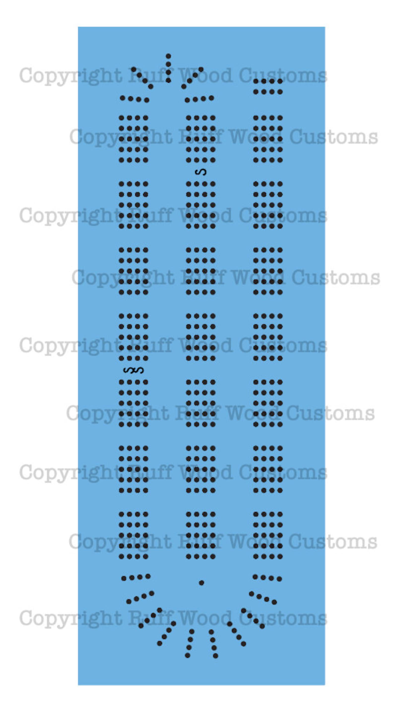 4 Track Cribbage Board Pattern Files - Etsy