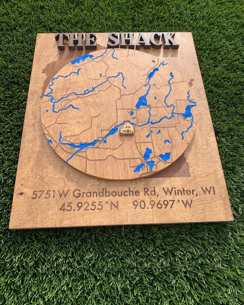 Custom Wood Map | Etsy