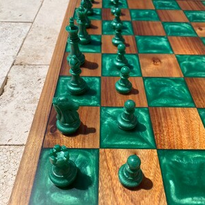 Custom Wood and Resin Chess Boards | Etsy