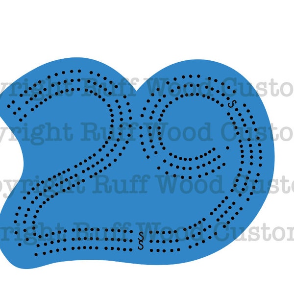 Cribbage Board Svg - Etsy