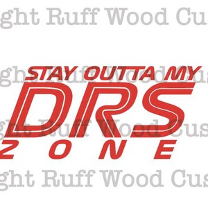 DRS Zone F1 Decal - Etsy