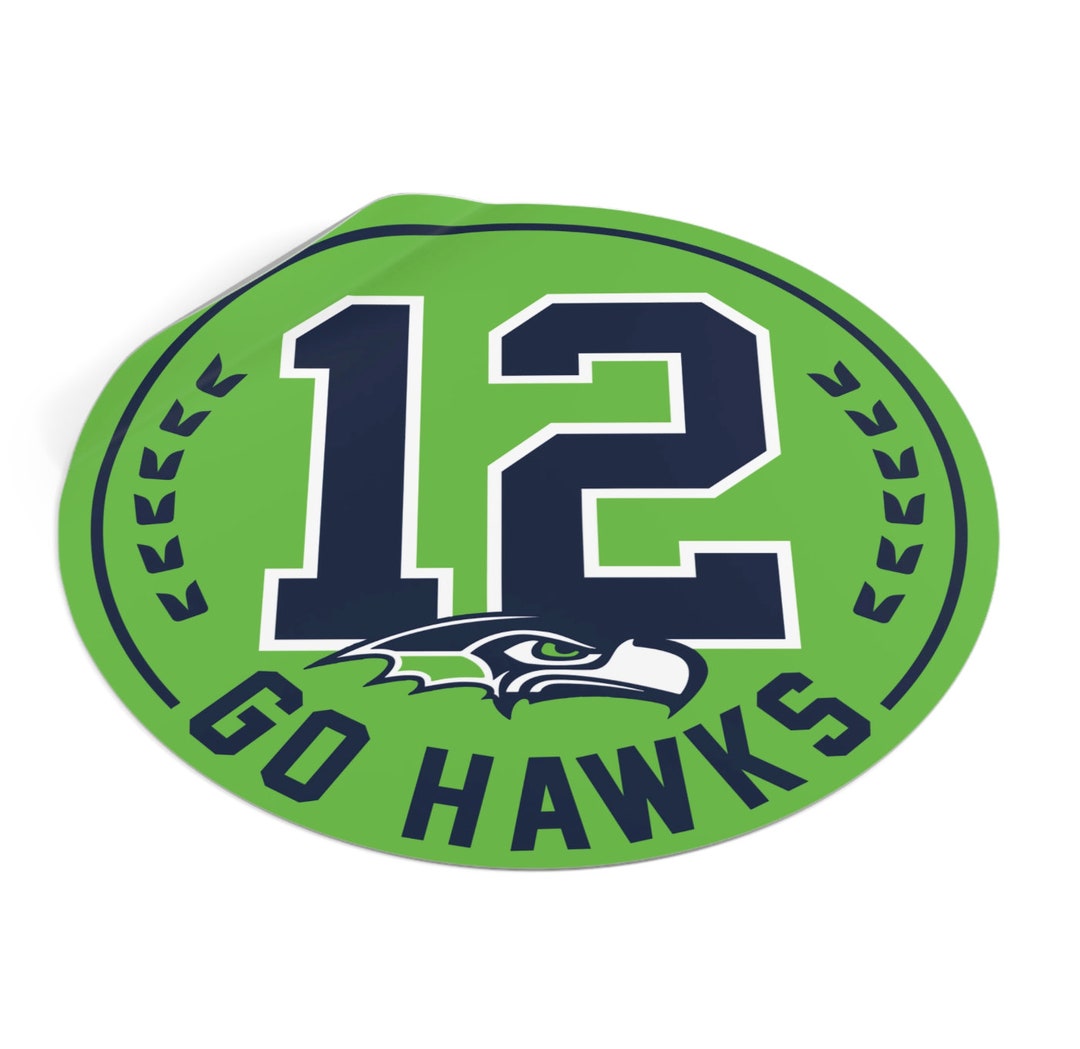 Go Hawks Vinyl Decal 4x4 - Etsy