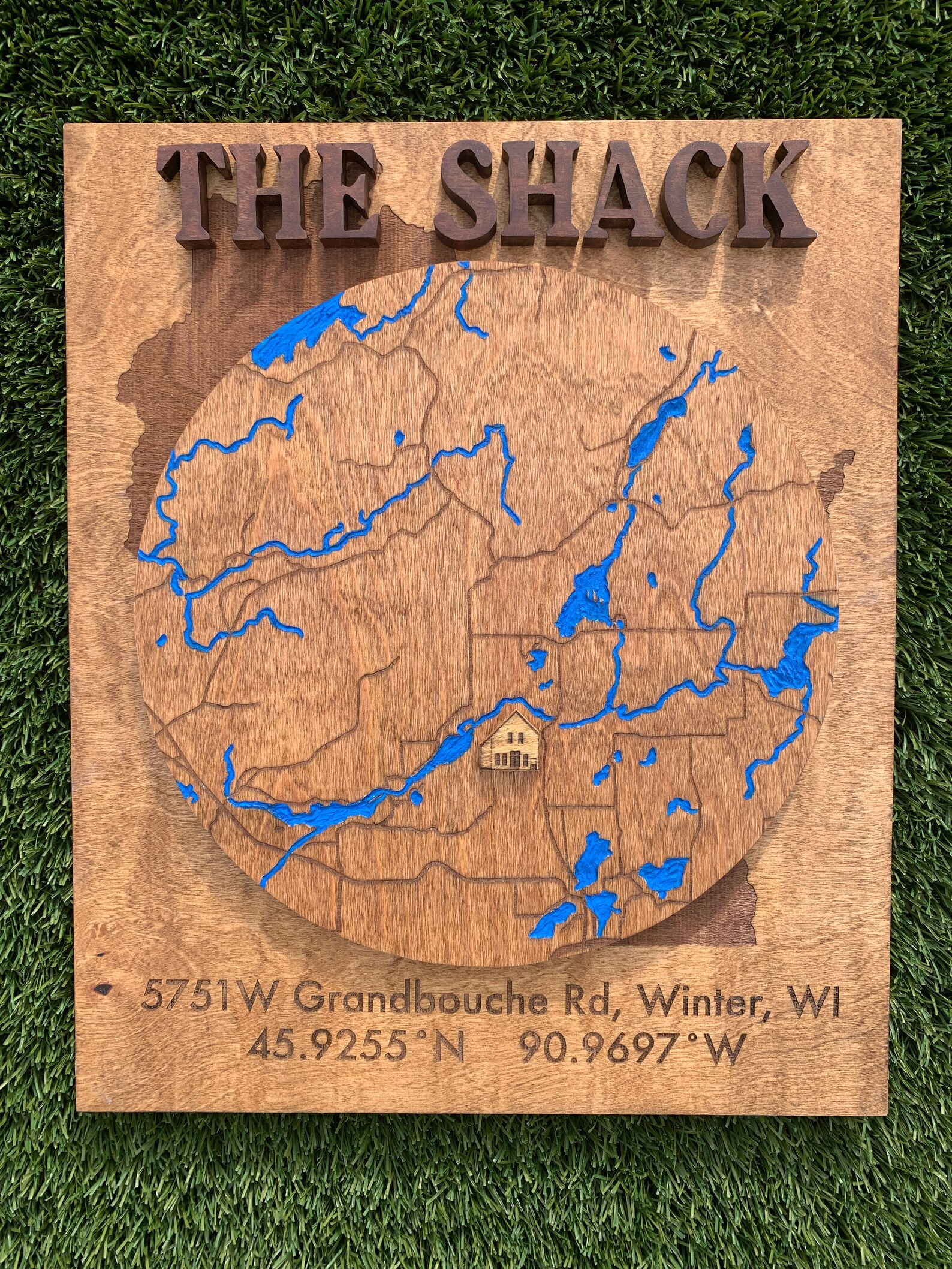 Custom Wood Map | Etsy