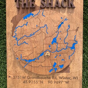 Custom Wood Map - Etsy