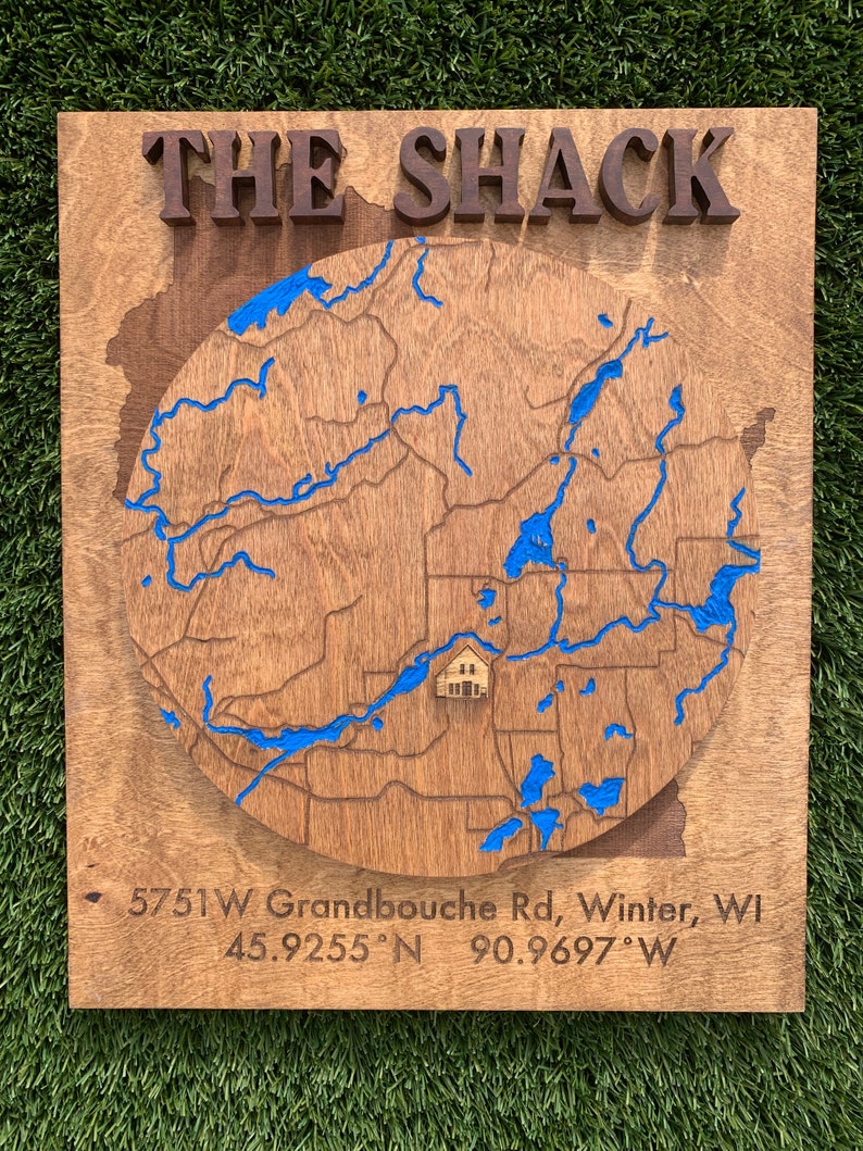 Custom Wood Map - Etsy