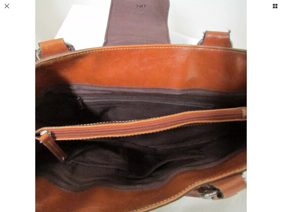 Large Beautiful Brown Satchel Shoulder Messenger Bagu… - Gem