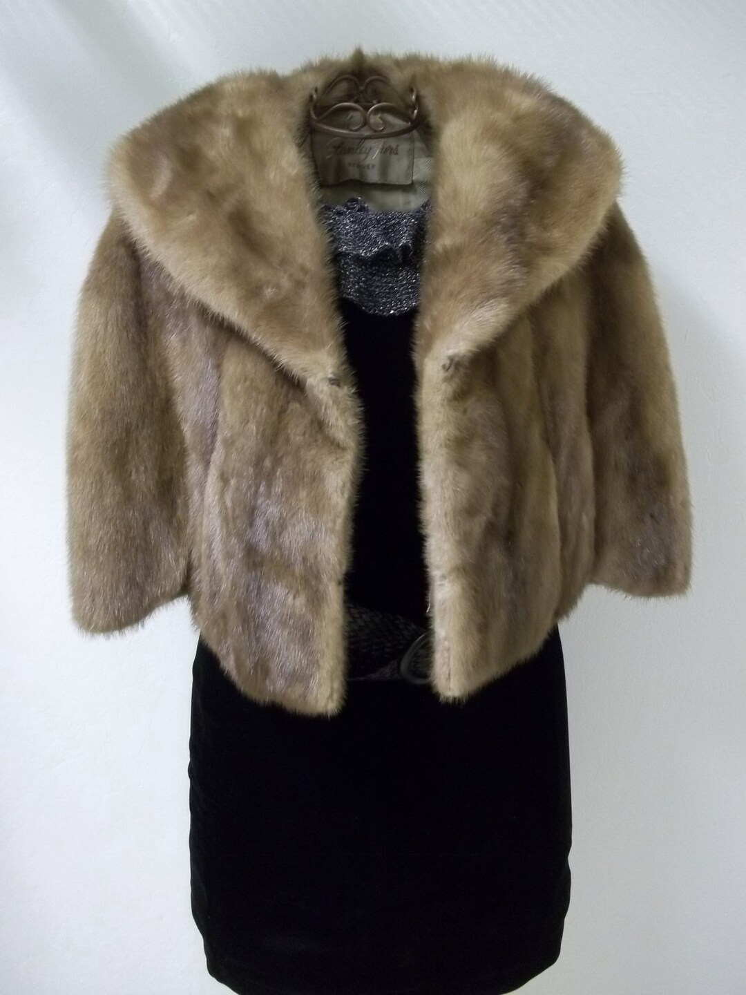 Soft Silky Women's Tan Supple Mink Cape Stanley Furs Denver PERFECT for ...