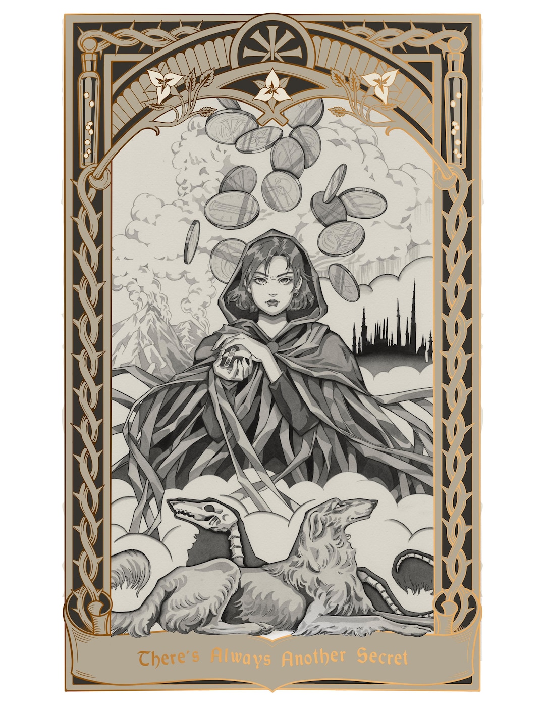 Mistborn - Vin - Brandson Sanderson Cosmere - Gold Foil Art Poster ...