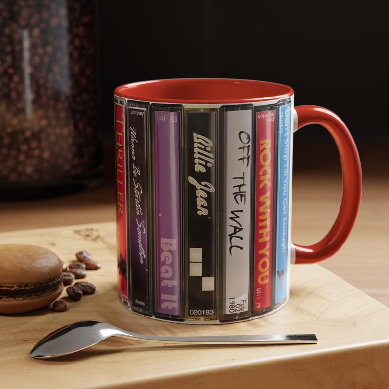 Michael Jackson Music Cassette Retro Collection Accent Mug - Etsy Australia