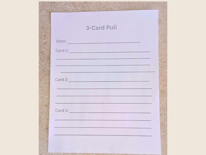 Tarot Spread Pages, Past Present Future, 3 Card Pull, Love Tarot ...
