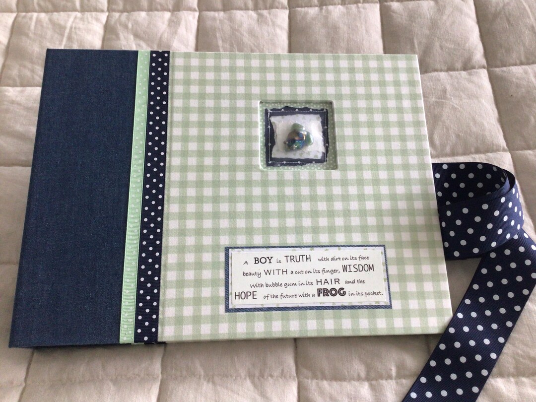 Custom Baby Boy Record, Photo, Scrapbook Combined. Pregnancy Memories ...