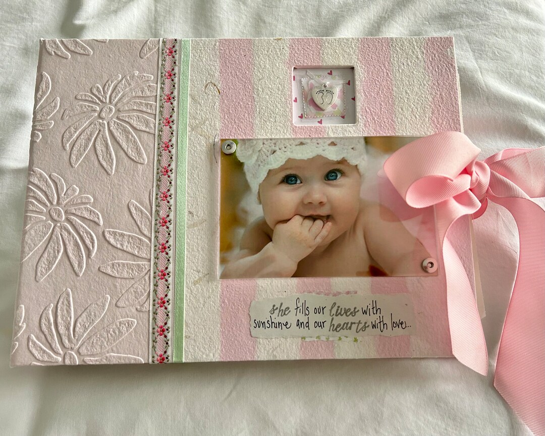 Personalized Baby Girl Memory, Photo Book, "girly Time”, Record Book, 0 ...