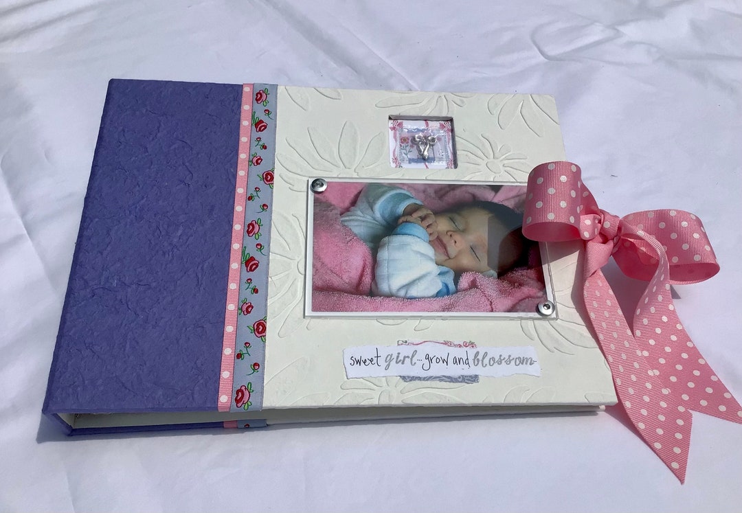 Personalized Baby Girl Memory,photo Book, “lil Rosie” Record Book, 0-5 ...