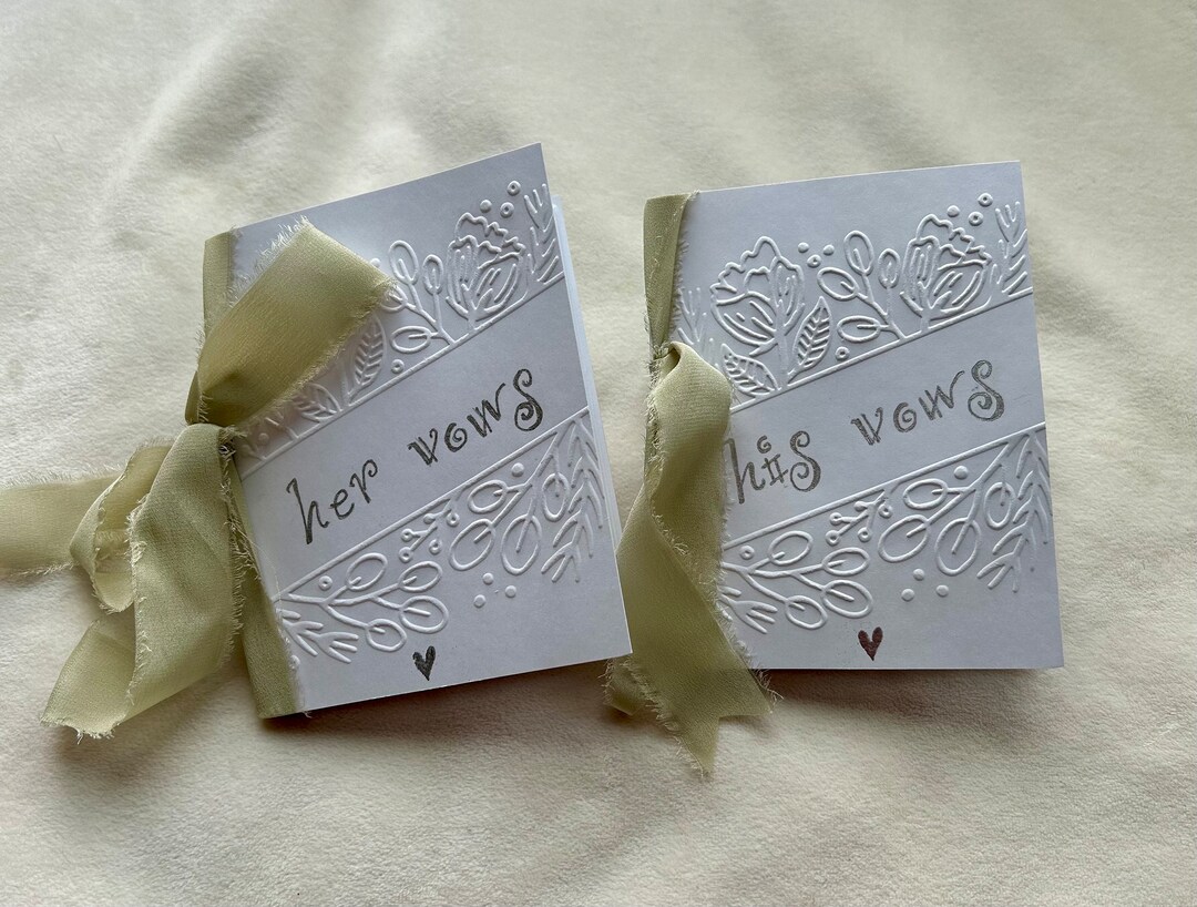 Wedding Vow Booklet Wedding Love Letters Husband Wife - Etsy