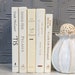 Cream White Decorative Books, Bookshelf Decor, White Books by Color for ...