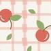 Cute Cottage Core Coquette Aesthetic Hand Drawn Cherries on A Faux ...
