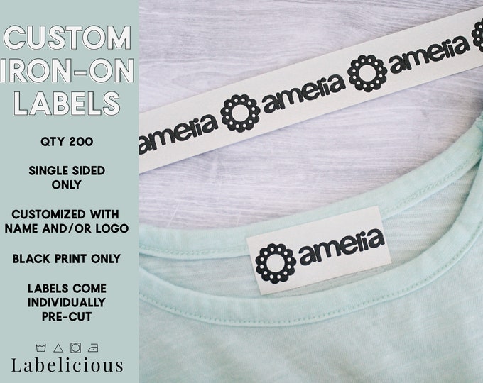 Labelicious - We Design & Print Custom Satin Labels 👕 - Etsy Canada