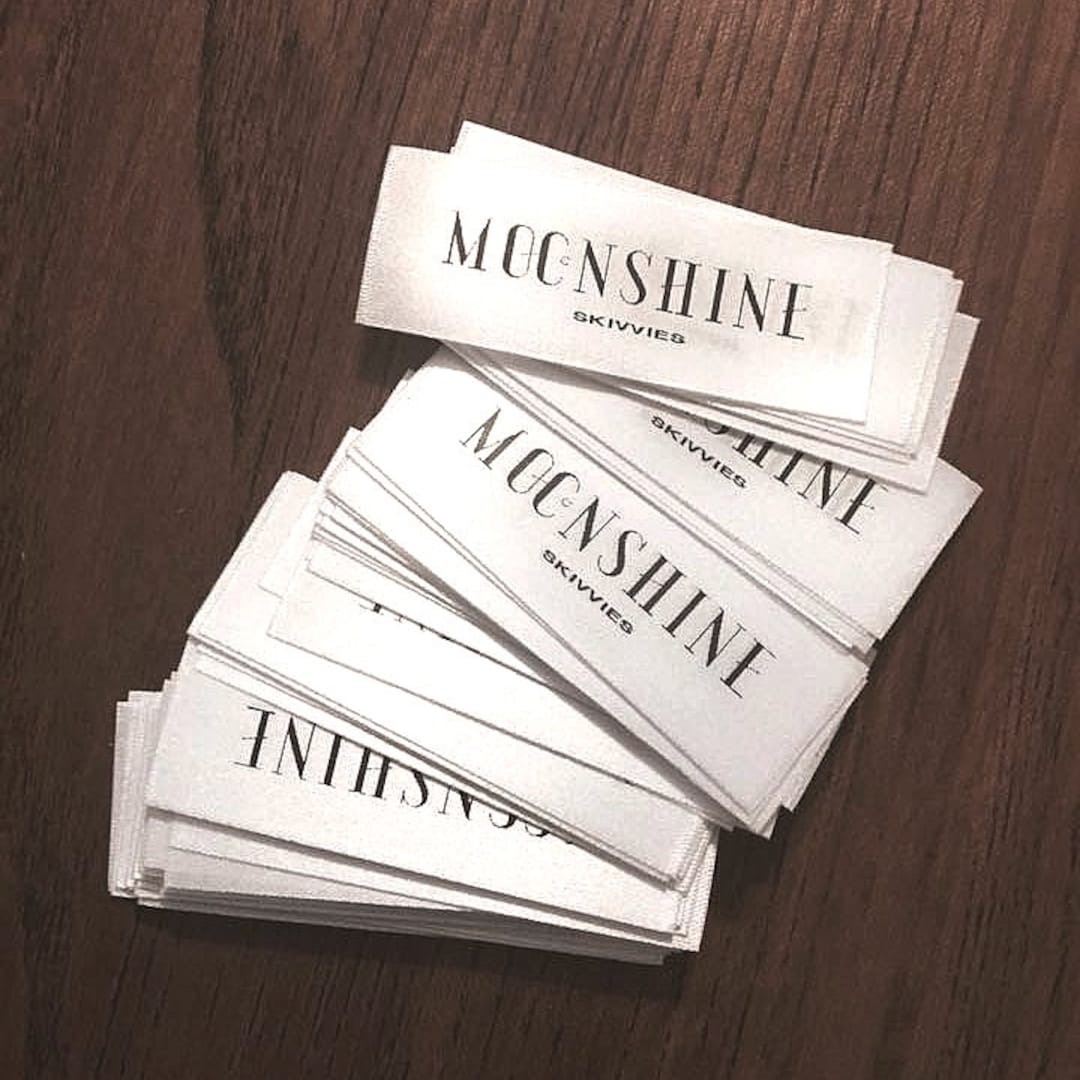 Custom Brand Label - Sewn Flat - Custom Garment Label - Printed Labels ...