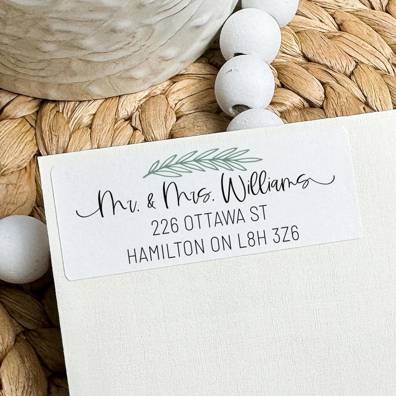 Return Address Labels, Calligraphy Address Labels, Modern Return ...