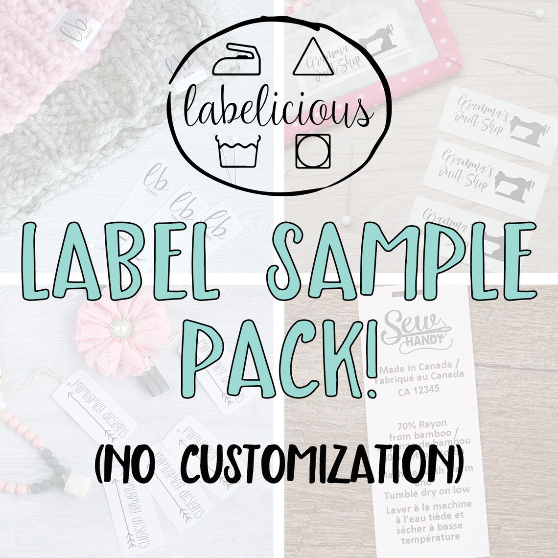 Label Sampler Pack - Label Sample Pack - Branding Sample Pack - Satin ...