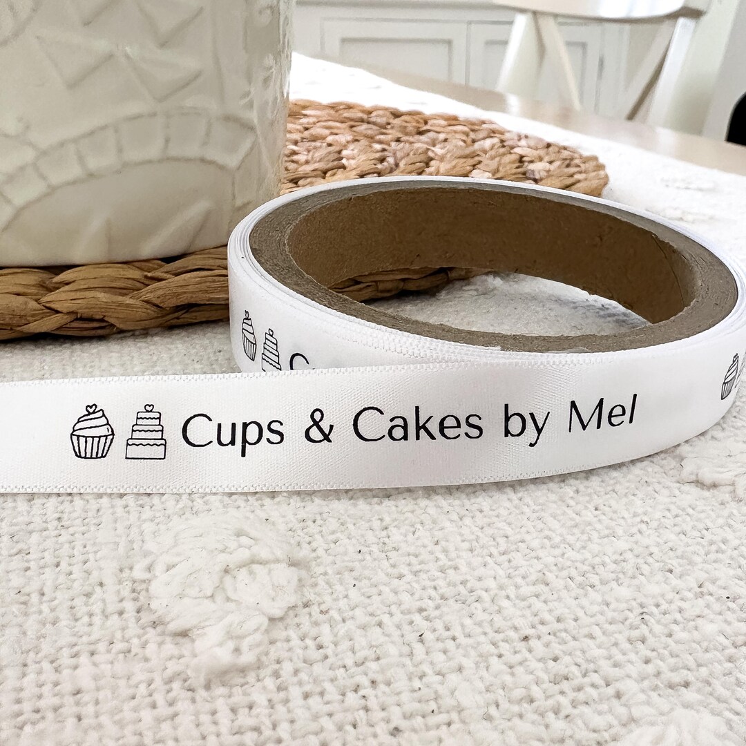 Custom Branded Ribbon for Small Business, Personalized Logo Ribbon ...