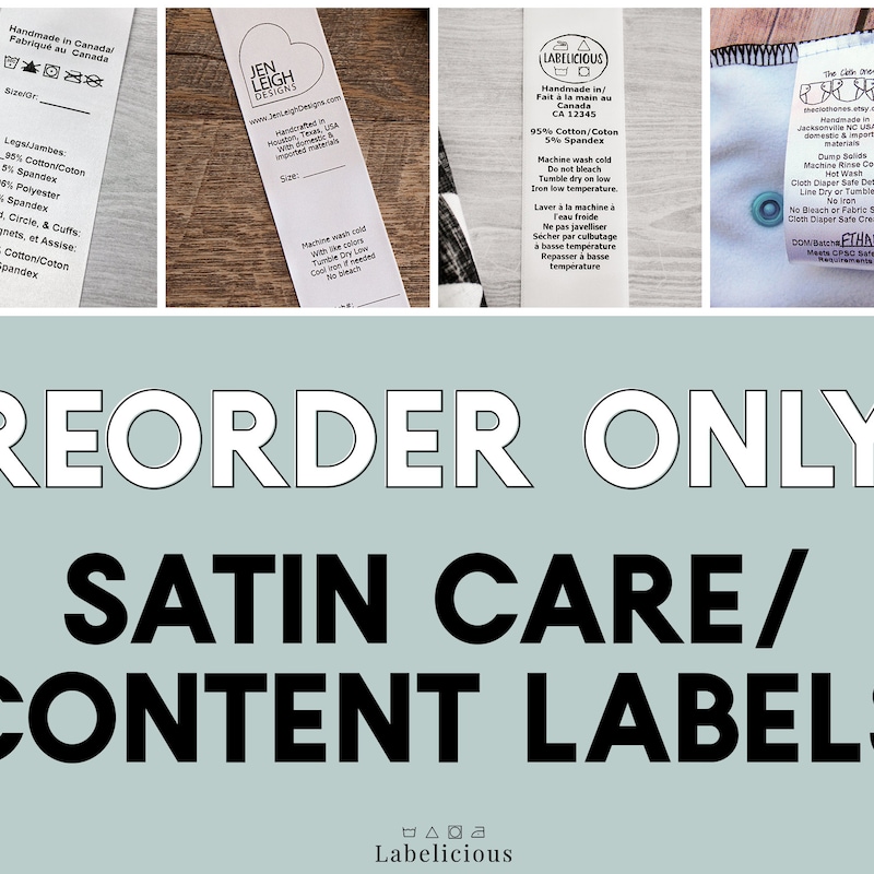 Handmade Items Care Label - Etsy