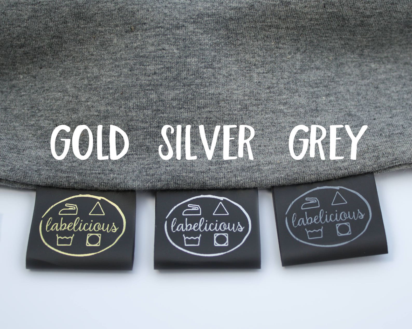 Custom Black Polyester Clothing Label Custom Garment Label | Etsy