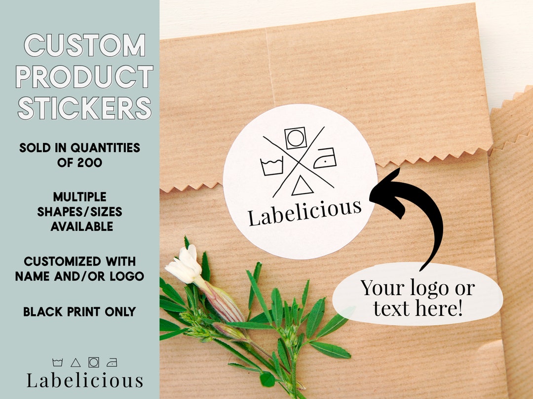 Custom Product Sticker - Custom Brand Sticker - Custom Product Label ...