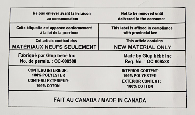 Nylon New Material Label Nylon Law Label Stuffing and | Etsy