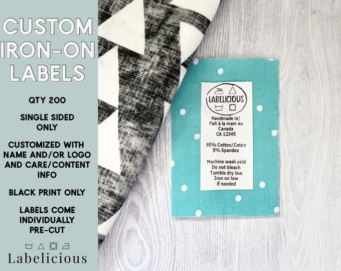 Labelicious - We Design & Print Custom Satin Labels 👕 - Etsy Canada