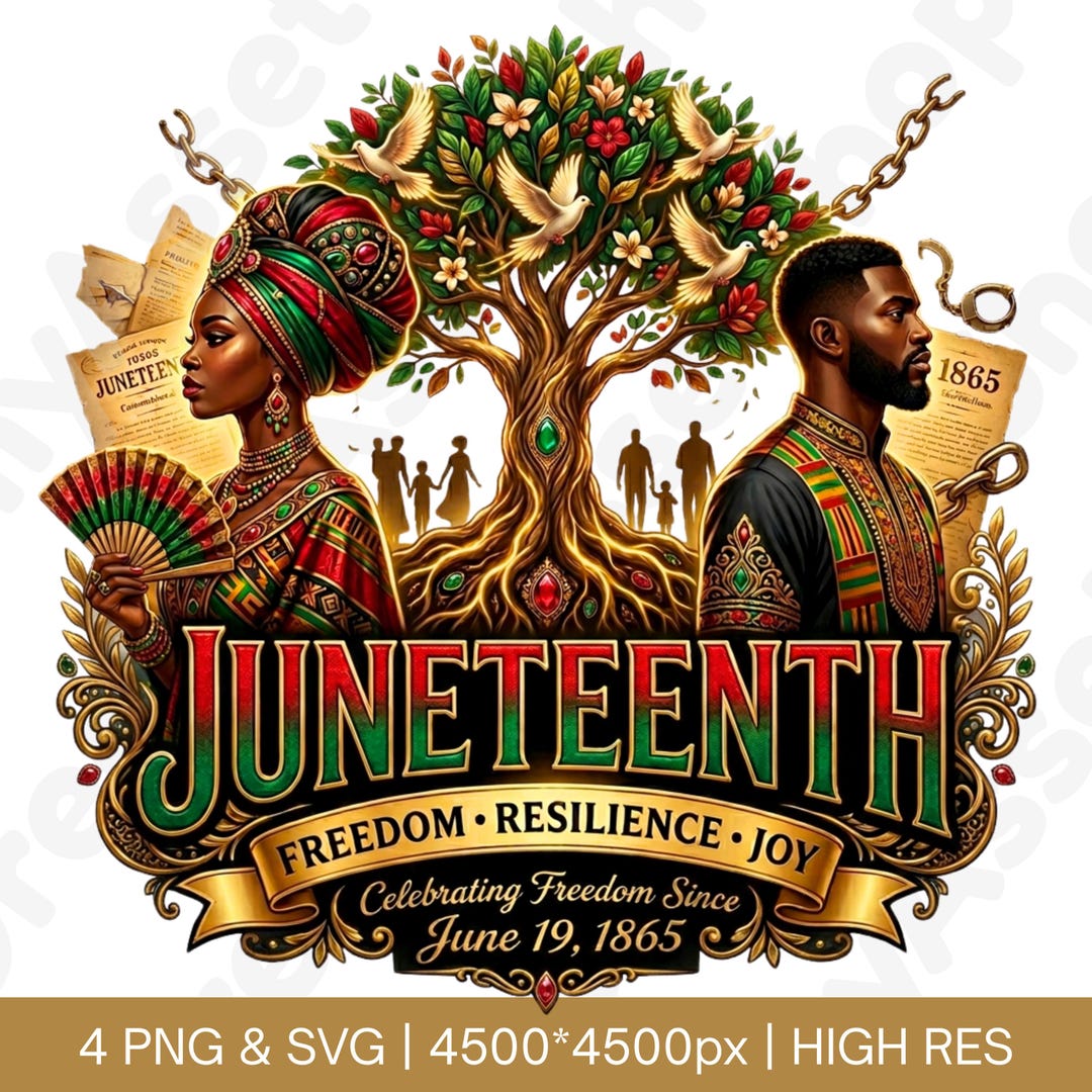 Juneteenth PNG Bundle, African Pride, Melanin Queen, Freedom Day, Black ...